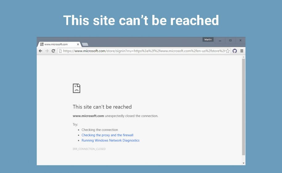 رفع خطا this site can't be reached (آپدیت 2020)